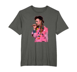TV Times Boy George 80er Jahre Partikeleffekt T-Shirt