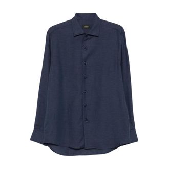 Brioni Herren, Shirts, Blau, MGröße