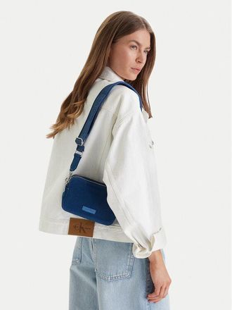 Calvin Klein Handtasche Webbing Strap Canvas Camera Bag LV04F3385G Blau