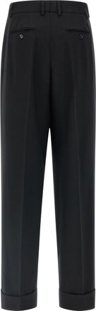 Dolce & Gabbana Stretch Virgin Wool Trousers - Black