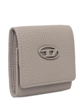 Diesel portefeuille Hissu Evo &agrave; plaque logo - Gris