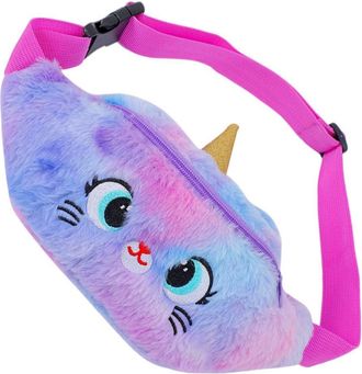 SOLUSTRE Einhorn Bauchtasche f&uuml;r M&auml;dchen Flauschige Pl&uuml;sch G&uuml;rteltasche Leichte Umh&auml;ngetasche f&uuml;r Praktische Reisetasche f&uuml;r Alltag und Feste