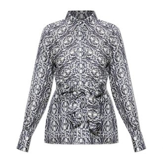 Max Mara Seidenhemd Marte - - Blouses & Shirts - Damen - Blau - M