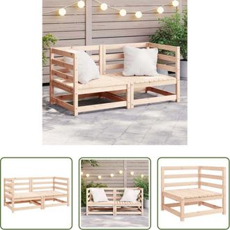 vidaXL vidaXL Canap&eacute; ext&eacute;rieur - Canap&eacute;s dangle de jardin 2 pcs bois de pin massif