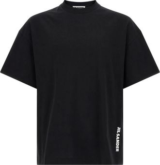 Jil Sander Homme, Tops, Noir, Taille: S T-Chemises