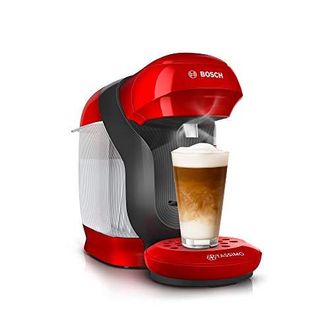 Bosch Tassimo Style Kapselmaschine TAS1103 Kaffeemaschine by, 70 Getr&auml;nke, vollautomatisch, geeignet f&uuml;r alle Tassen, platzsparend, 1400 W, rot
