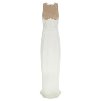 Elisabetta Franchi Red Carpet Langes Kleid - - Dresses - Damen - Wei&szlig; - L