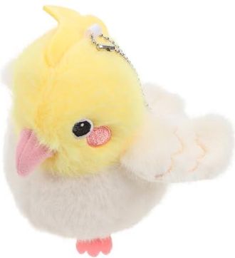 Garneck Porte-cl&eacute;s En Peluche Oiseau Jaune Calopsitte Animal En Peluche Breloque De &Eacute;l&eacute;gante Pour Les F&ecirc;tes