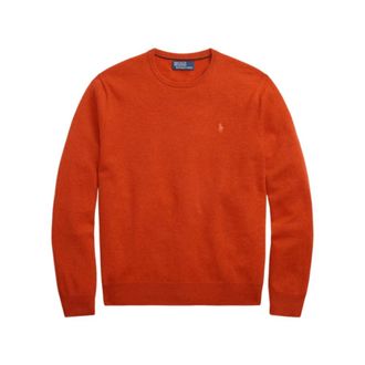 Polo Ralph Lauren Homme, Pulls, Orange, Taille: XL Pull en Laine &agrave; Col Rond