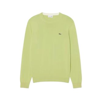 Lacoste Baumwollpullover mit Rundhalsausschnitt - - Knitwear - Herren - Gr&uuml;n - L