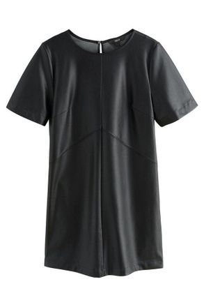 Next Lederkleid T-Shirt-Kleid aus Kunstleder (1-tlg)