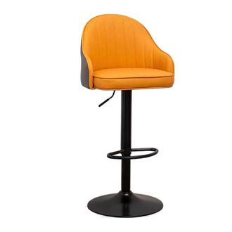 Generic Barhocker, Tresenhocker aus Metall, PP-Hocker, verstellbare 360&deg;-Drehhocker mit R&uuml;ckenlehne, f&uuml;r Zuhause und K&uuml;che