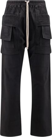 Rick Owens Homme, Pantalons, Noir, Taille: XL Creatch Cargo Drawstring Pantalons