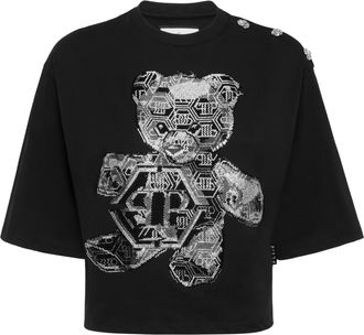 Philipp Plein T-Shirt Rundhalsausschnitt Teddy