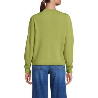 Lands End Merino-Cardigan, Damen, Gr&ouml;&szlig;e:XS petite, Gr&uuml;n, Wolle, by Lands End