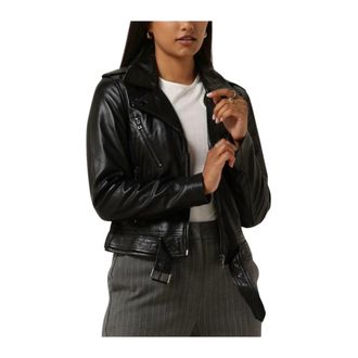 Ibana Moss Lederjacke - - Jackets - Damen - Schwarzk - S