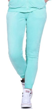 Jela London Damen Nicki Jogginghose Samt Velour Homewear, Wassermelone 38 40 (L)