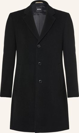 HUGO BOSS Wollmantel Hyde schwarz