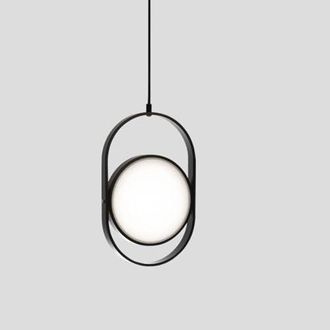 Generic Lustre LED Moderne 9 W - Anneau Noir pour Table de Chevet avec variateur 3 Couleurs et Rotation r&eacute;glable pour Salle &agrave; Manger, Chambre, Salon et &icirc;lot d