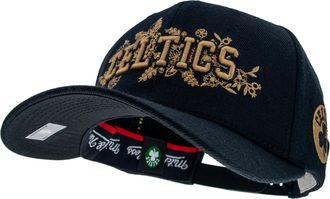 Mitchell & Ness NBA Morning Haze Classic Red Snapback Basecap - Boston Celtics, Schwarz-Gold, verstellbar, Herren, Frauen, Kinder, Unisex, Fr&uuml;hling, Sommer, Herbst, W