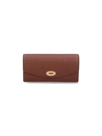 Mulberry Portemonnaie - Brown Calf Leather Wallet With Gold Hardware - Gr. unisize - in Braun - f&uuml;r Damen