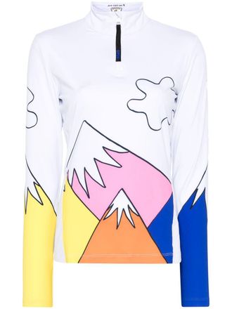 Rossignol x JCC Booster Pullover mit kurzem Reißverschluss - Weiß