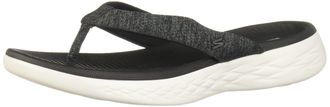 Skechers Damen On-The-go 600-Bevorzugt Flipflop, schwarz/weiß, 36 EU