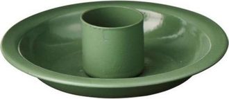 Ib Laursen Kerzenhalter - Metall - Farbe: gr&uuml;n - (&Oslash;xH) 8,3 x 2,5 cm