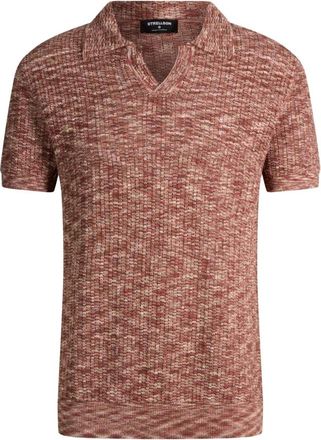 Strellson Homme, Pulls, Brun, Taille: XL Polo en coton avec texture c&ocirc;tel&eacute;e