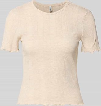 Only Slim Fit T-Shirt aus Baumwoll-Mix Modell TENNA