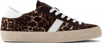 D.A.T.E. Baskets basses pour femme Hill Low &agrave; Cavallino Animalier - Hill Low W 431-HL-LP-BR - Taille 38, multicolore, 38 EU