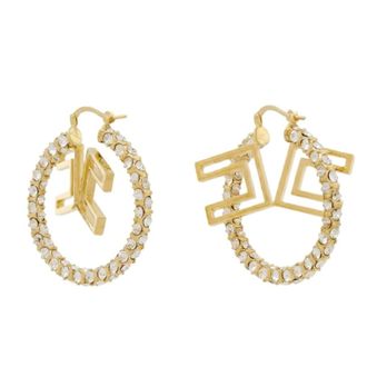 Elisabetta Franchi Femme, Accessoires, Jaune, Taille: ONE Size Orecchini