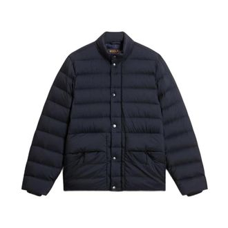 Woolrich Bering Quilted Puffer Jacket - - Jackets - Herren - Blau - M