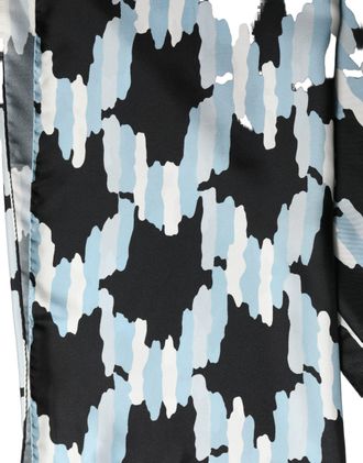 Dolce & Gabbana Abstract Silk Shawl - Black