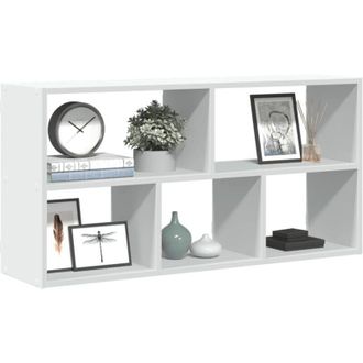 vidaXL Vidaxl - tag&egrave;re murale blanc 100x25x50 cm bois ding&eacute;nierie