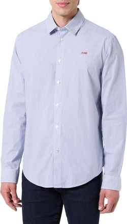 Napapijri Gisee Long Sleeve Shirt Stripes, blau, XL