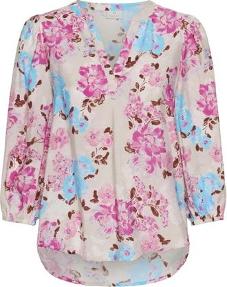 Kaffe Damen, Blusen & Hemden, Mehrfarbig, 3XLGr&ouml;&szlig;e