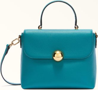 Furla Moonlight Henkeltasche S Amatore Blue Blau Night-kalbsleder Damen