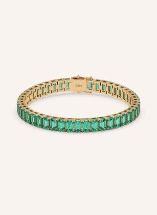 VEYNOU Veynou Tennisarmband Eden Big Aus 14 Karat Gelbgold Und 13,40ct. Smaragden gold
