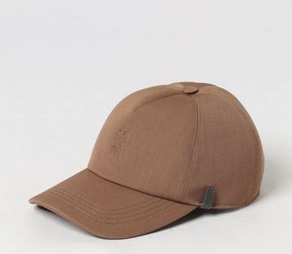 Brunello Cucinelli Casquette de baseball en twill de coton avec logo et monile