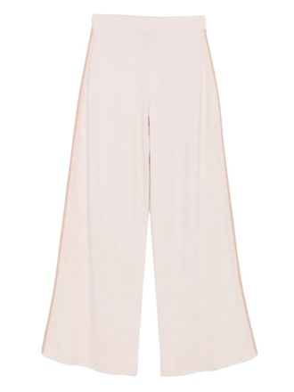 D.exterior Gerippte Strickhose mit Seitenstreifen - Nude
