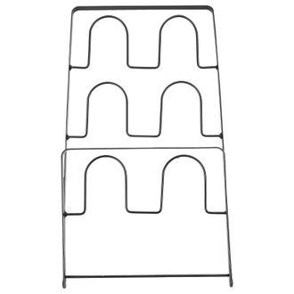 BESPORTBLE Toyvian Mehrschichtiges Eisen schlappenregal mit Drehbarem Sockel Platzsparend Robuste Schuhaufbewahrung f&uuml;r Bad und Schlafzimmer Einfach zu Montieren