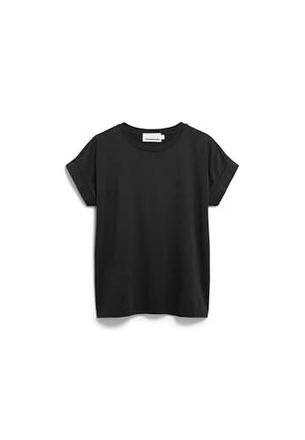 Armedangels T-shirt pour femme en coton bio IDAARA Loose Fit, Noir, M
