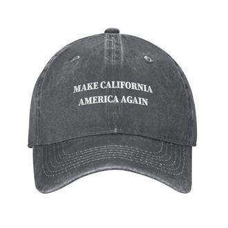 Generic Rendre La Californie &Agrave; Nouveau Grande Homme Femme Chapeau R&eacute;tro Ancien Casquette De Baseball Confortable Casquette Trucker pour Voyage Toutes Les Sais