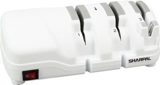 Sharpal 198H Elektrischer Messersch&auml;rfer, 2-Stufen Diamant sch&auml;rfsystem (325/1000 K&ouml;rnung) & Keramik Schlitz f&uuml;r Doppelter Klinge Messer & Wellenschliff, Schn