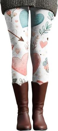 Generic Pantalon de Saint-Valentin pour femme Automne Hiver No&euml;l Leggings Laine Tricot Tissu Cadeau, multicolore, M