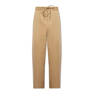Moncler Homme, Pantalons, Beige, Taille: L Pantalon de survêtement droit