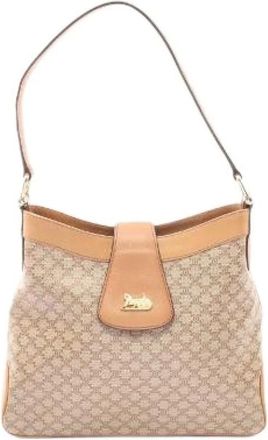 Celine Pre-owned Sac bandouli&egrave;re Triomphe en toile enduite - Femme - Pre-owned - Beige - Taille: ONE Size