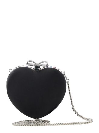 Self Portrait Womens Clutch Bag Heart-Shaped Multicolour Polyester