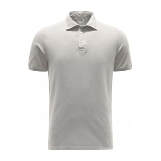 Fedeli Poloshirt Kurzarm Hellgrau - - Tops - Herren - Grau - M